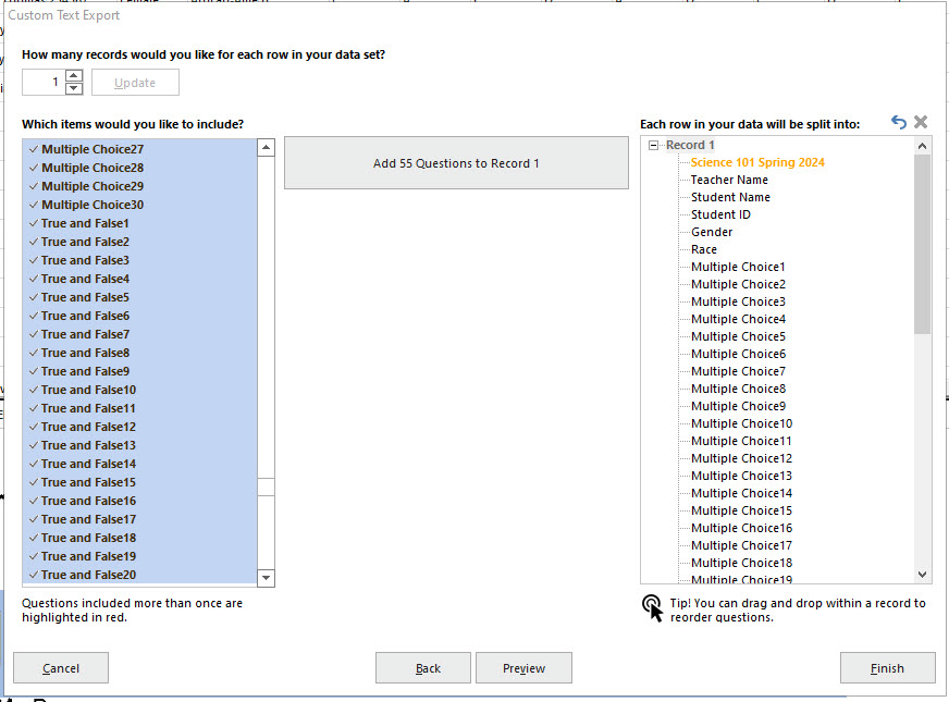 Enhanced Custom Data Export in Remark Office OMR – Add Fields · Remark Software